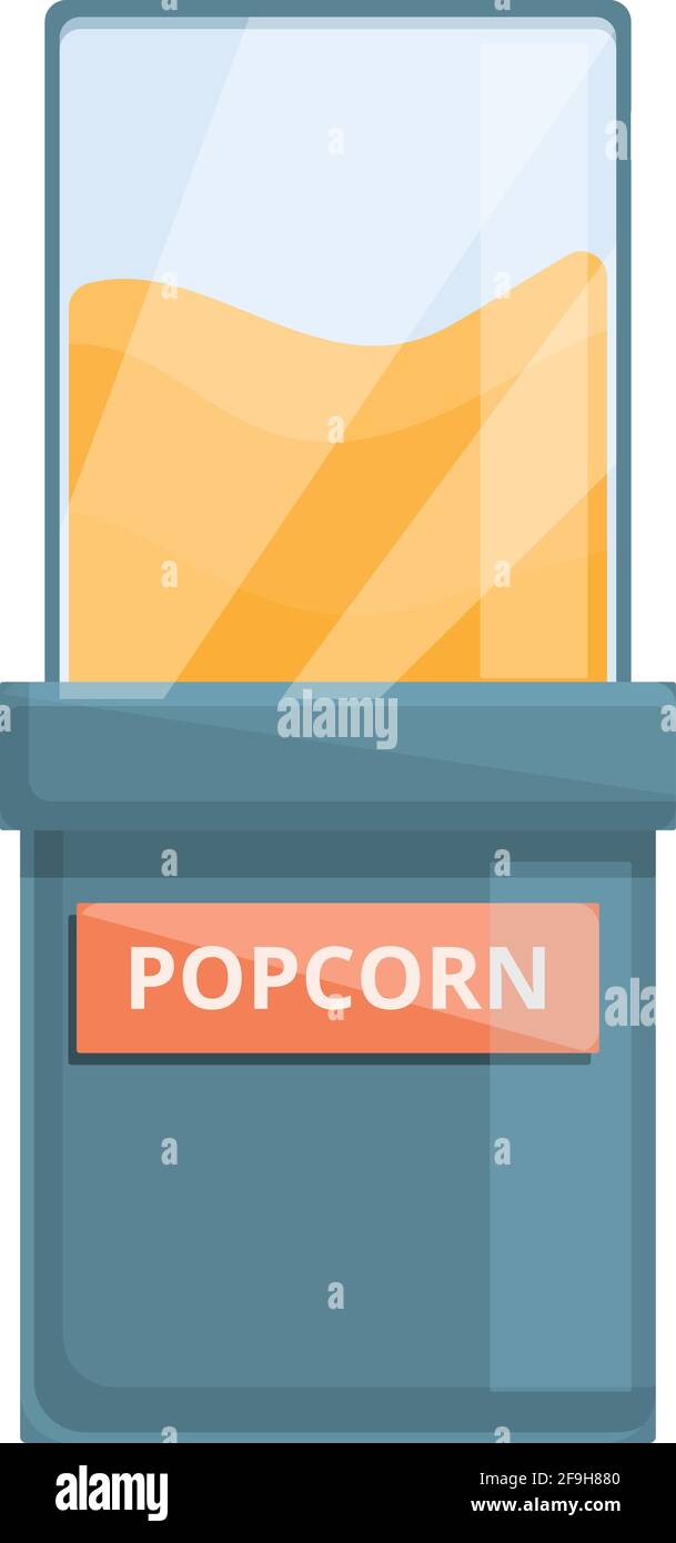 Circus popcorn stand icon. Cartoon of Circus popcorn stand vector icon ...