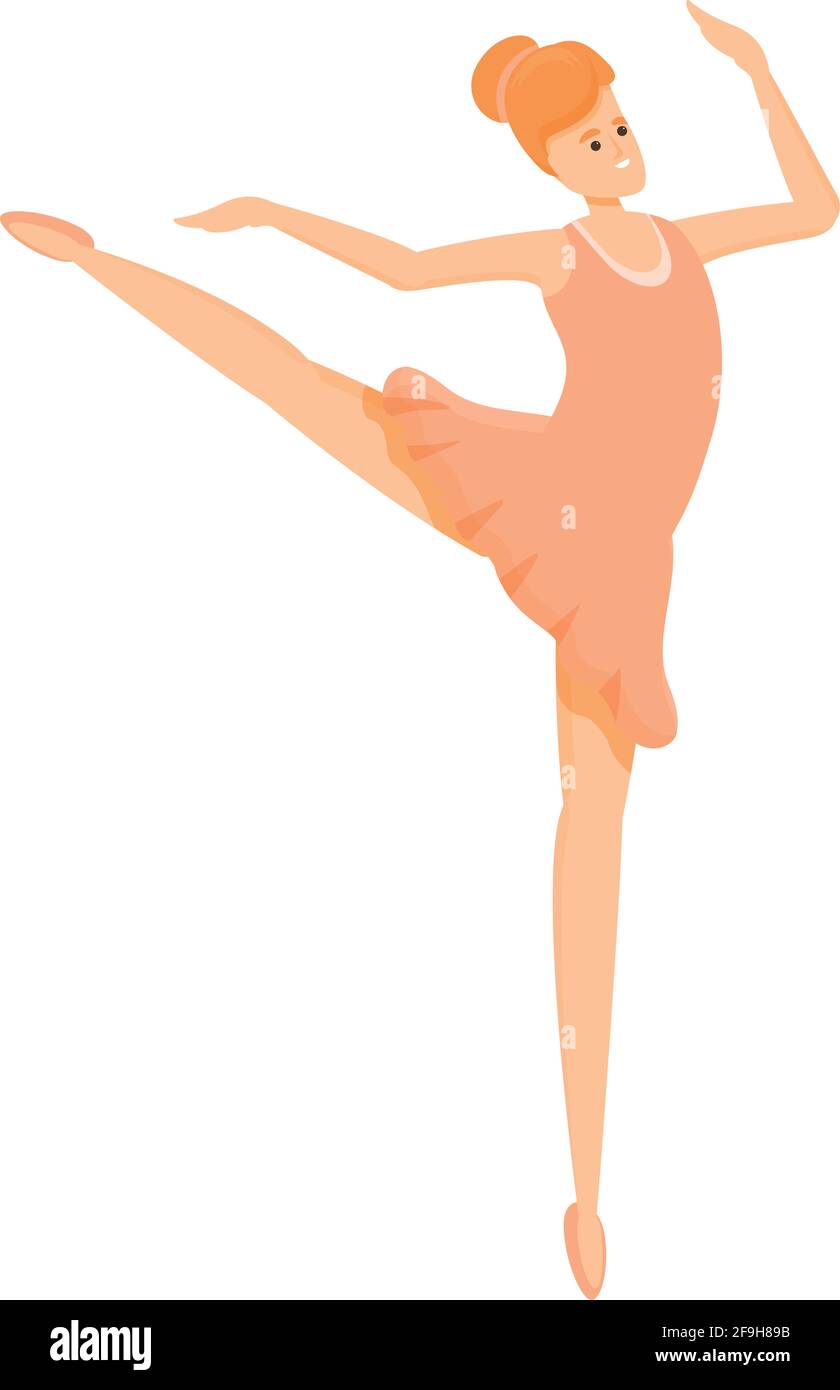 Children ballerina icon. Cartoon of Children ballerina vector icon for ...