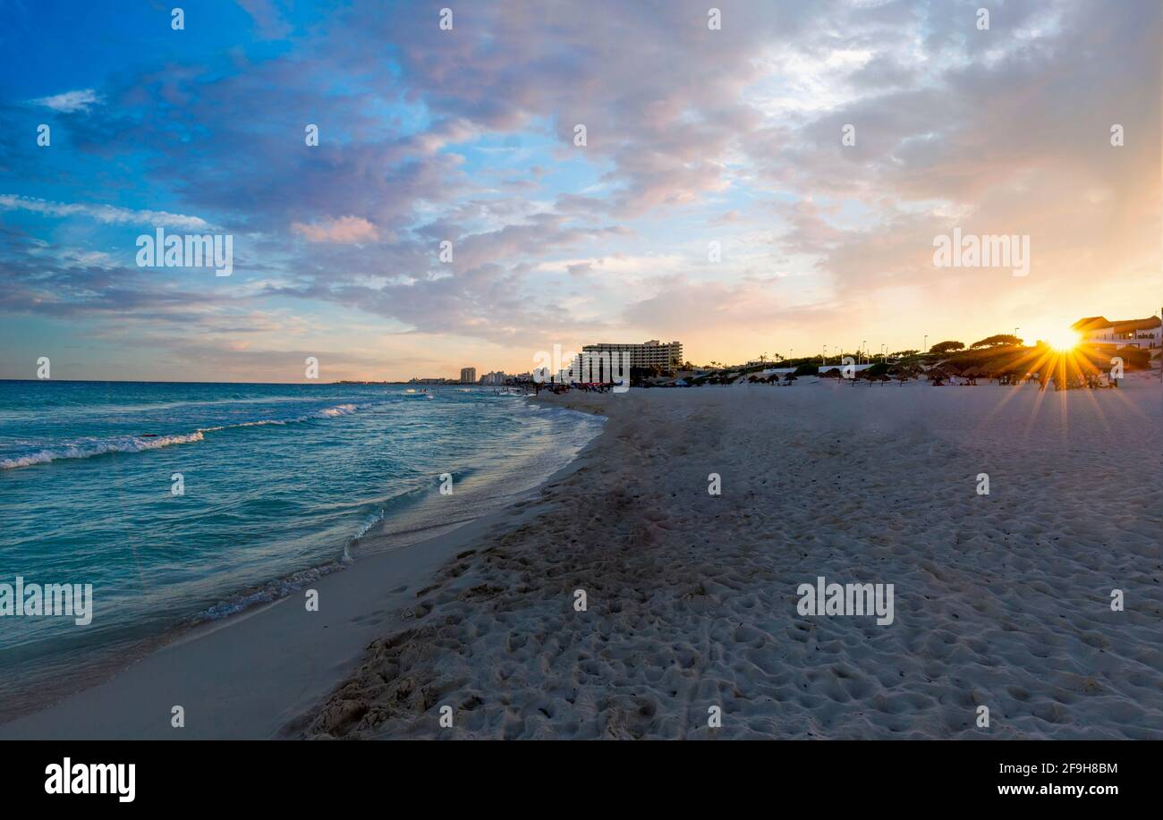 Playa Delfines (Dolphin Beach) nicknamed El Mirador (The Lookout) one ...