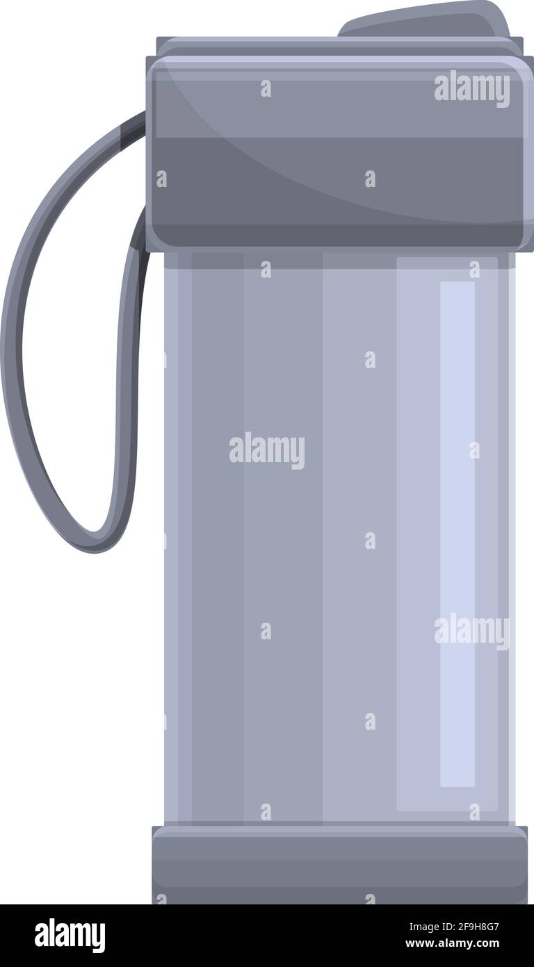 Steel thermo cup icon. Cartoon of Steel thermo cup vector icon for web ...