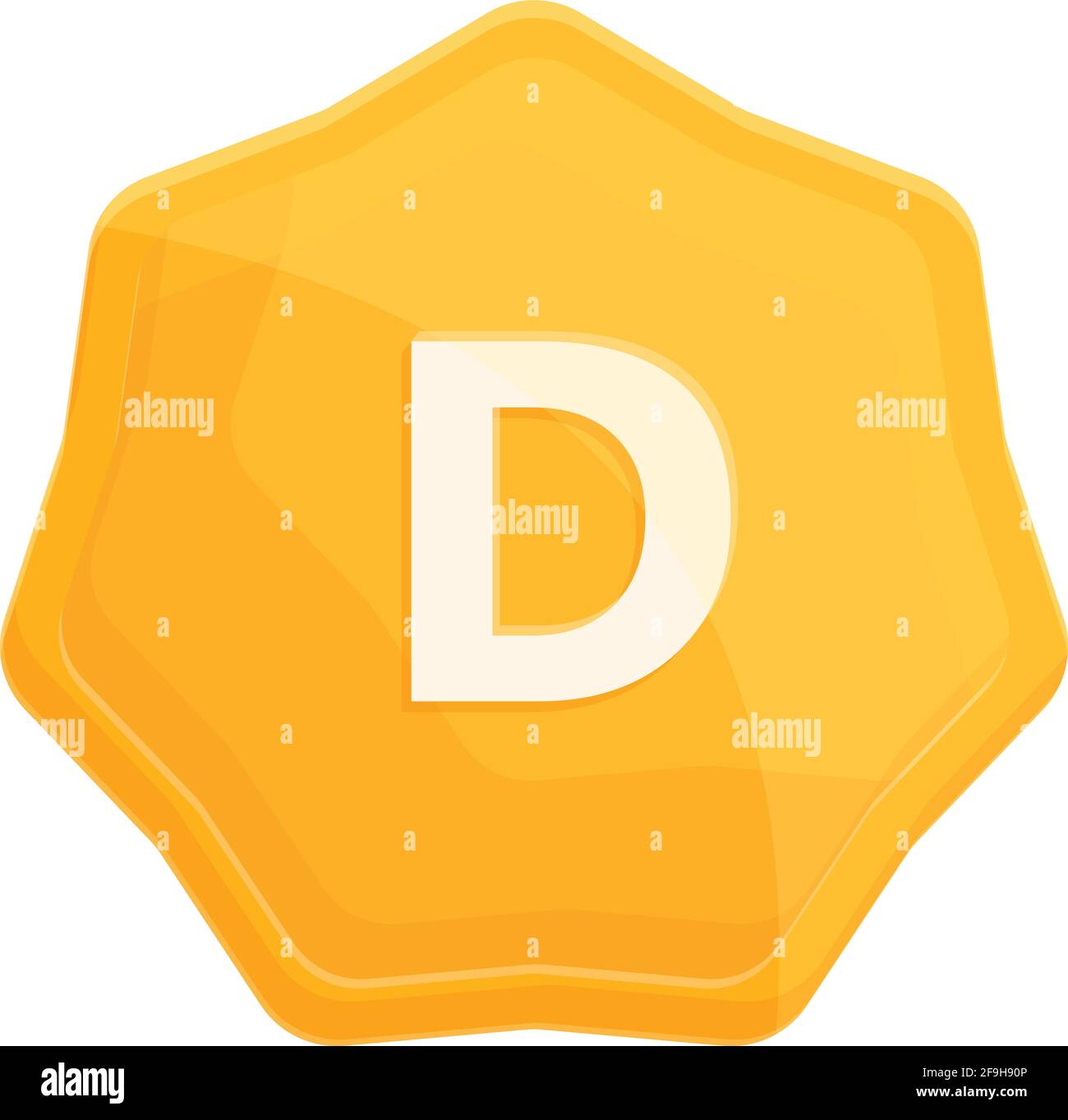 Healthy vitamin d icon. Cartoon of Healthy vitamin d vector icon for ...