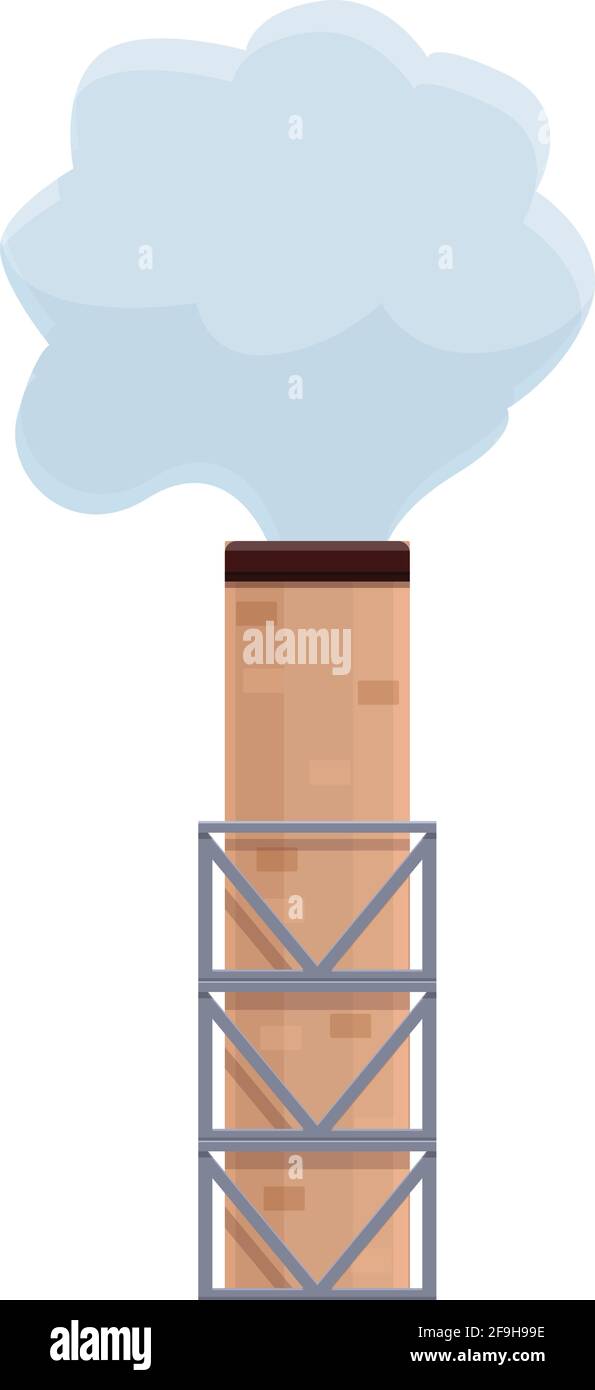 Chimney icon. Cartoon of Chimney vector icon for web design isolated on ...
