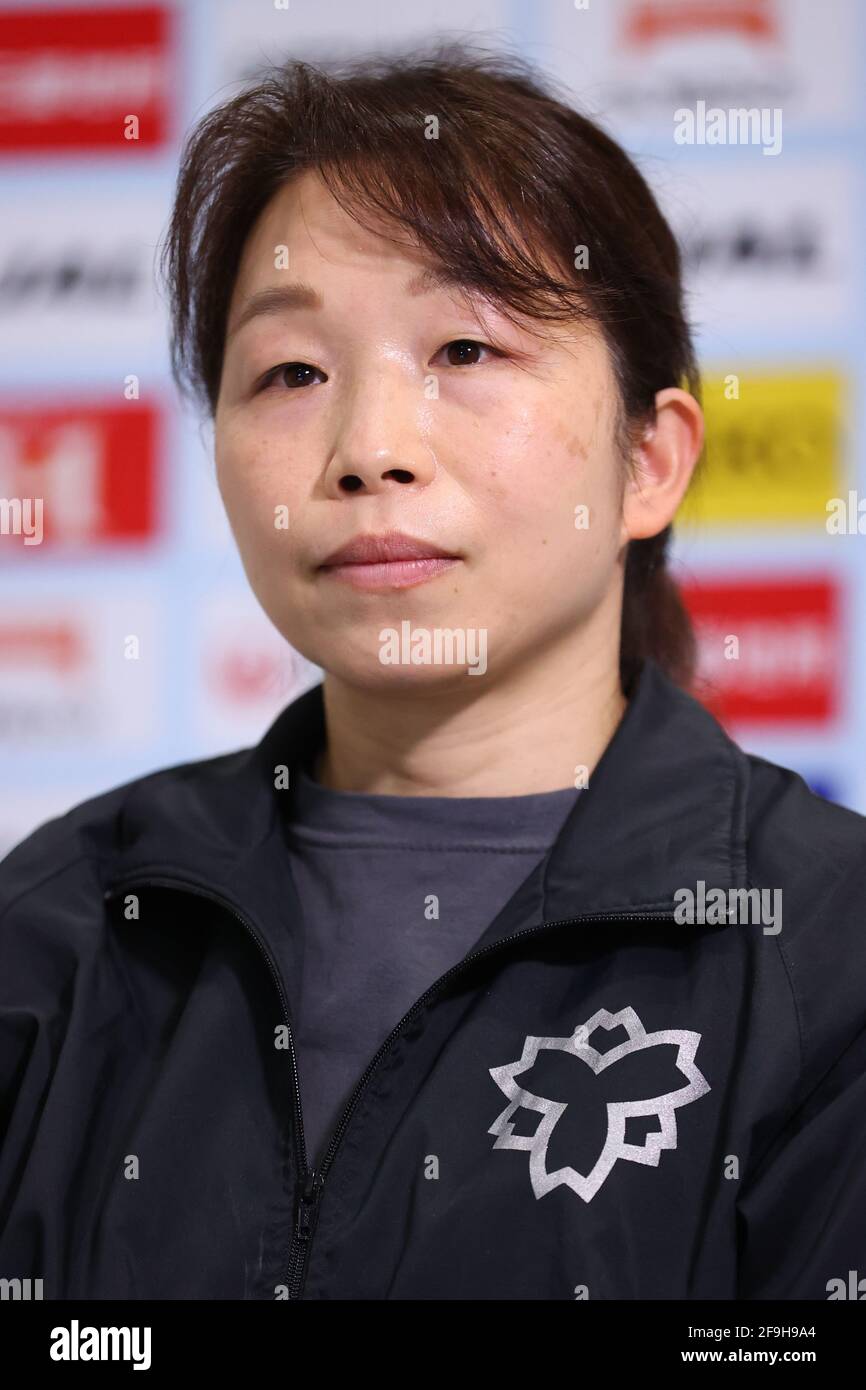 Takasaki Arena, Gunma, Japan. 17th Apr, 2021. Kyoko Seo coach, APRIL 17 ...