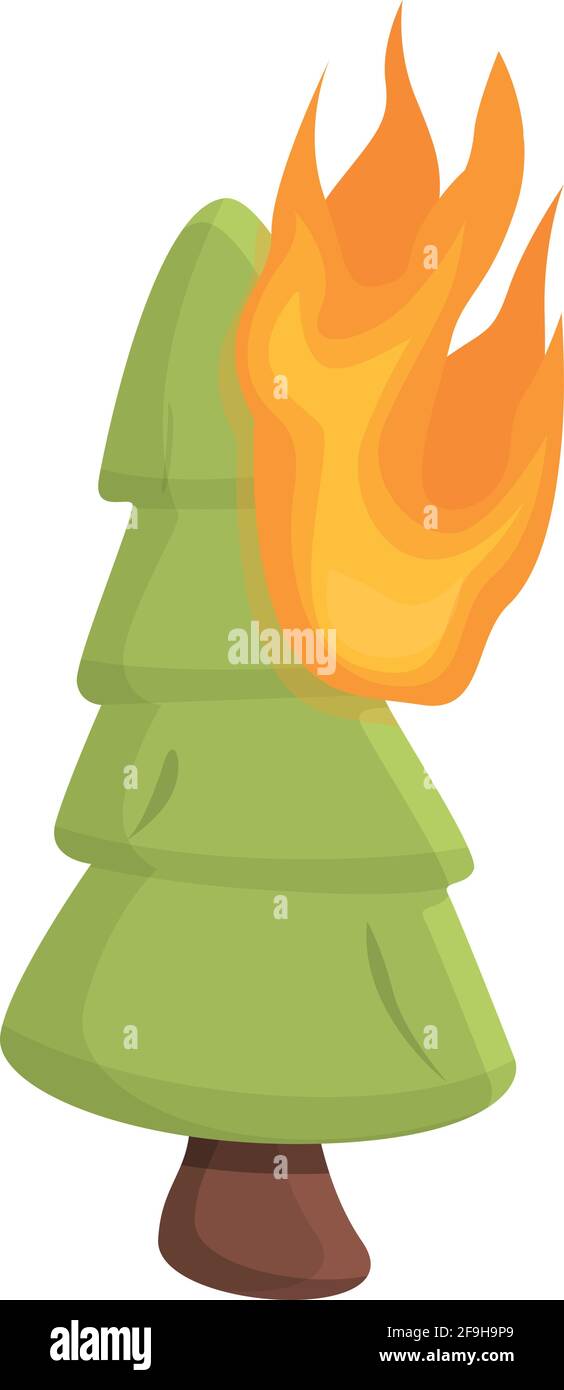 Tree On Fire Clip Art