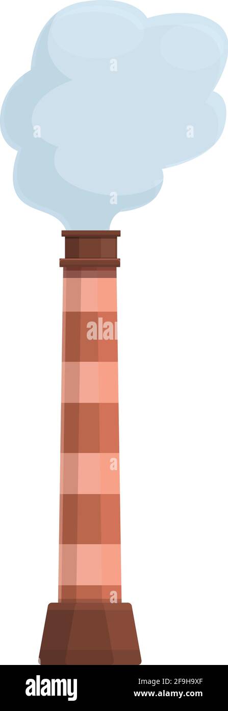 Power chimney icon. Cartoon of Power chimney vector icon for web design ...