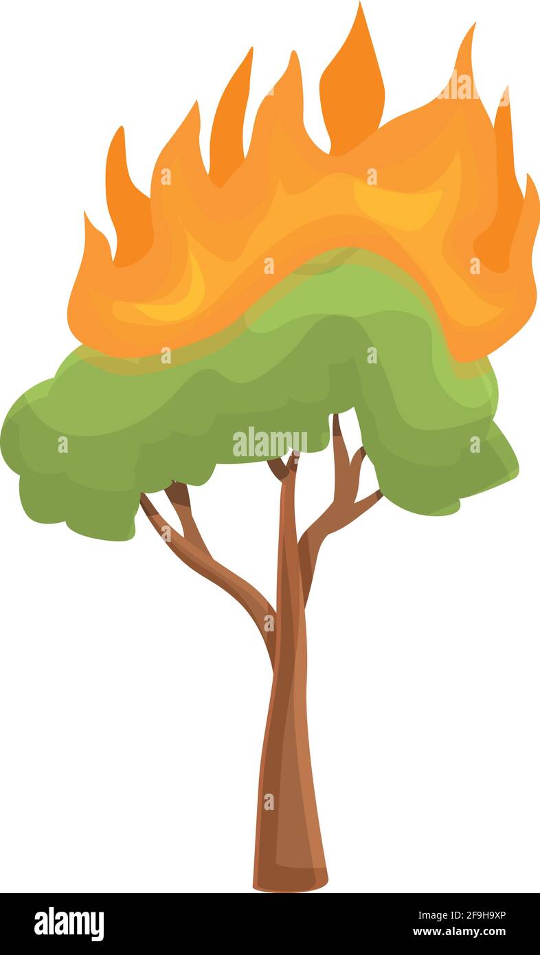 Tree On Fire Clip Art