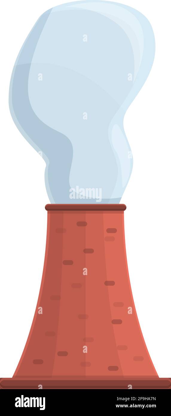 Brick chimney icon. Cartoon of Brick chimney vector icon for web design ...