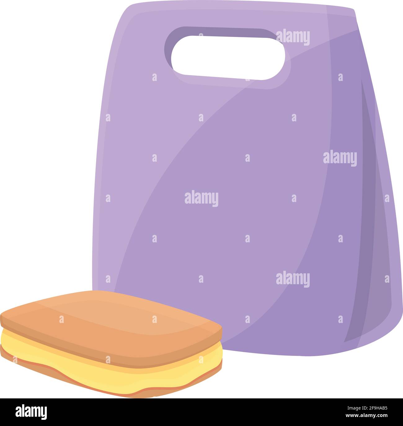 School breakfast sandwich icon. Cartoon of School breakfast sandwich ...