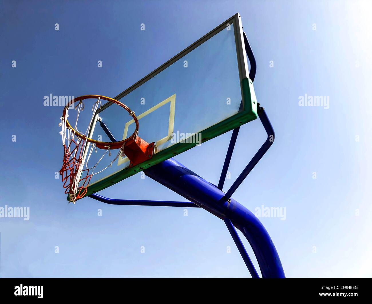 This is an old basketball hoop Stock Photo - Alamy