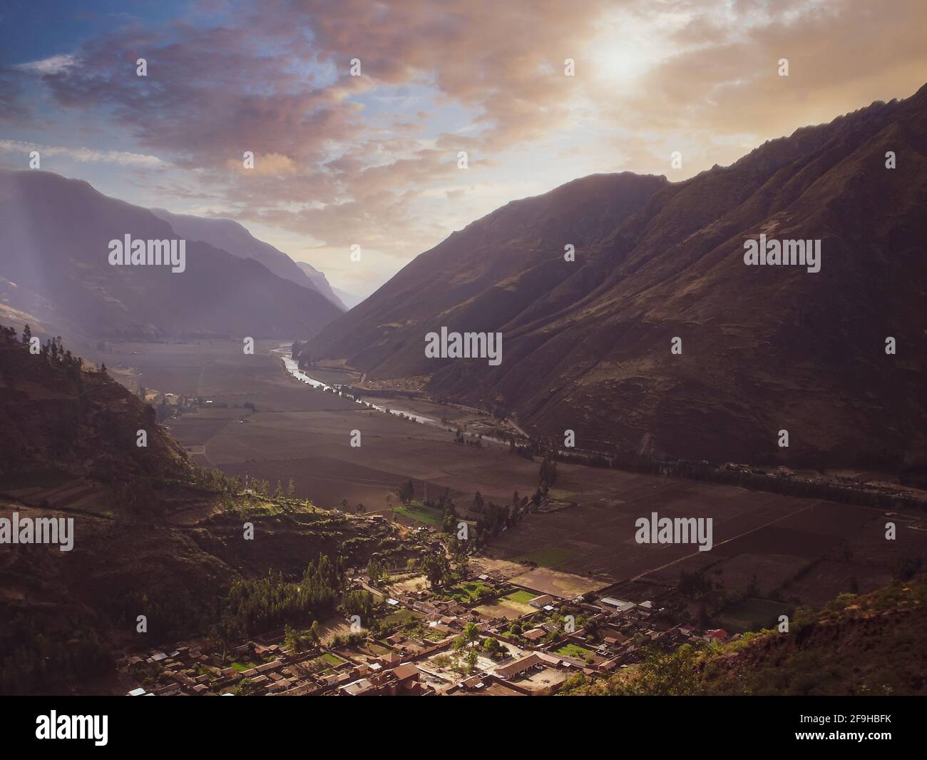 Scenic landscapes of the Sacred Valley of the Incas near Cusco Peru ...