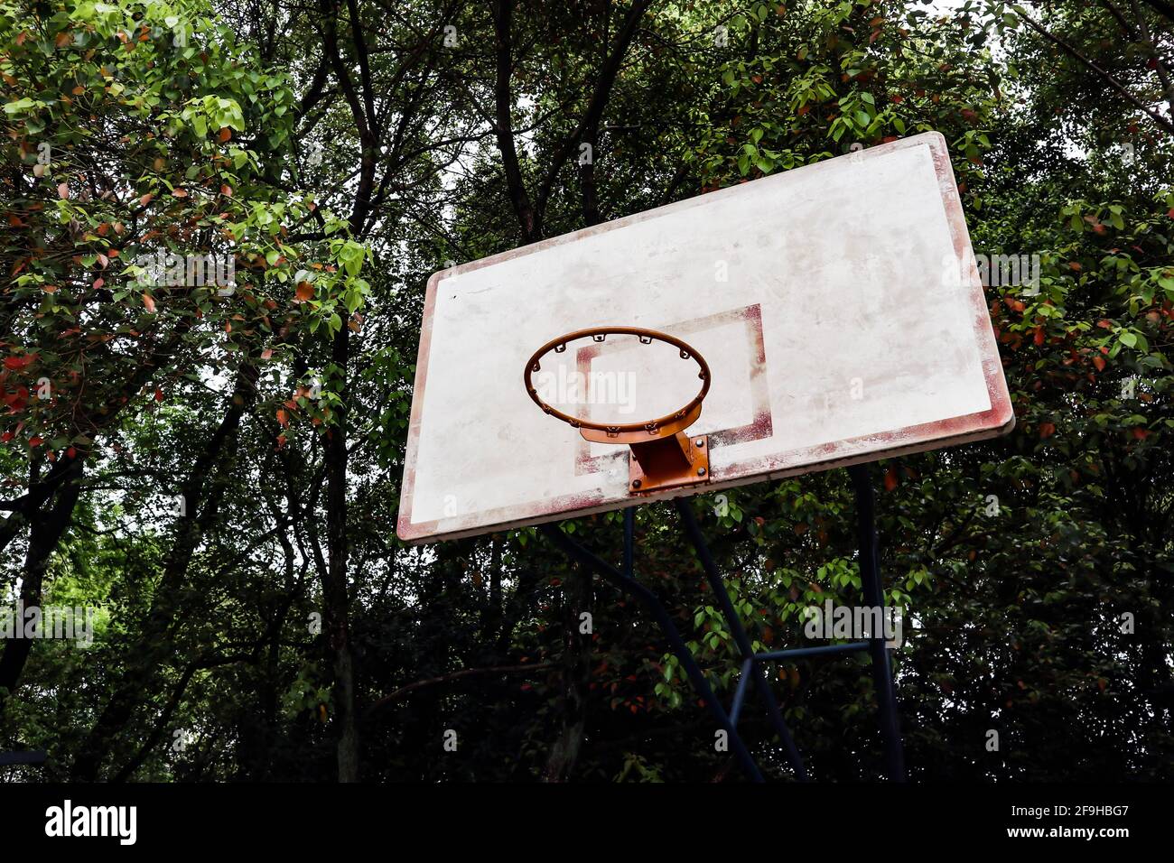 This is an old basketball hoop Stock Photo - Alamy