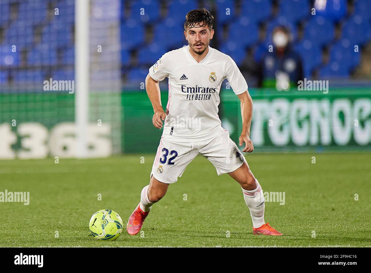 Victor Chust of Real Madrid during the La Liga match between Atletico ...