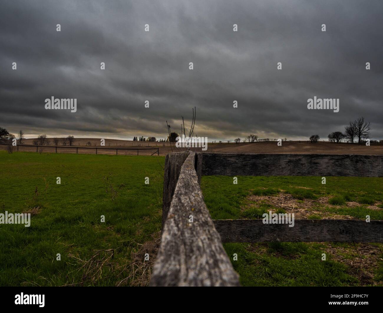 Moody day on the farm Stock Photo - Alamy