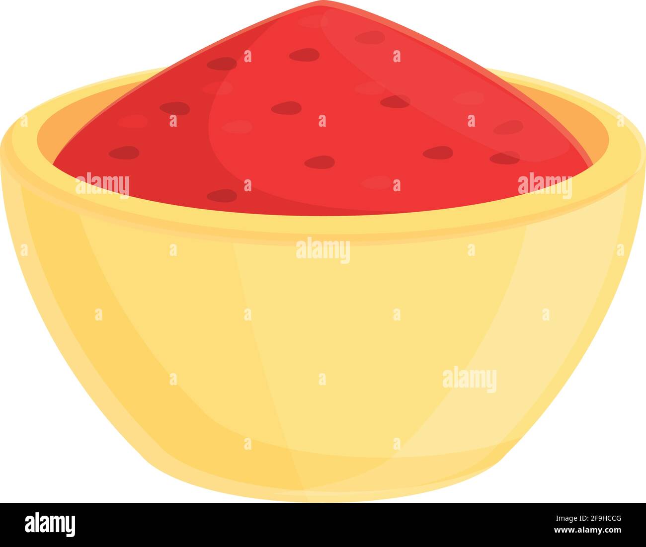 Red chilli powder icon. Cartoon of Red chilli powder vector icon for ...