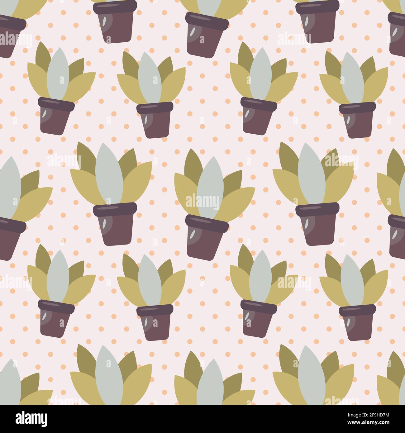 house plant seamless pattern vector illustration Stock Vector Image ...