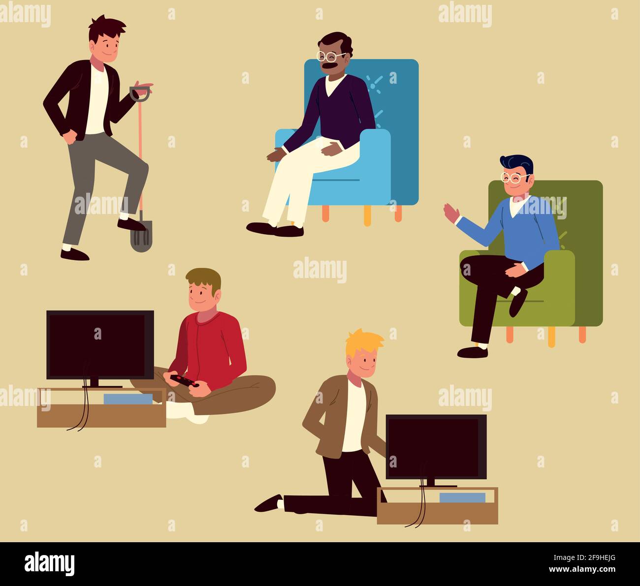 men home activities Stock Vector Image & Art - Alamy