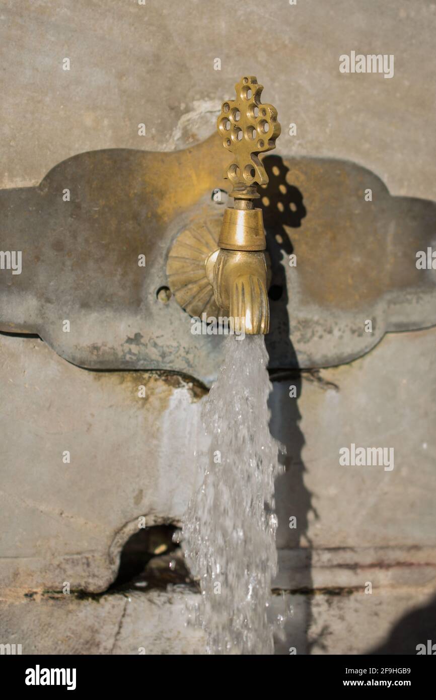 Turkish Ottoman style water tap examples Stock Photo - Alamy