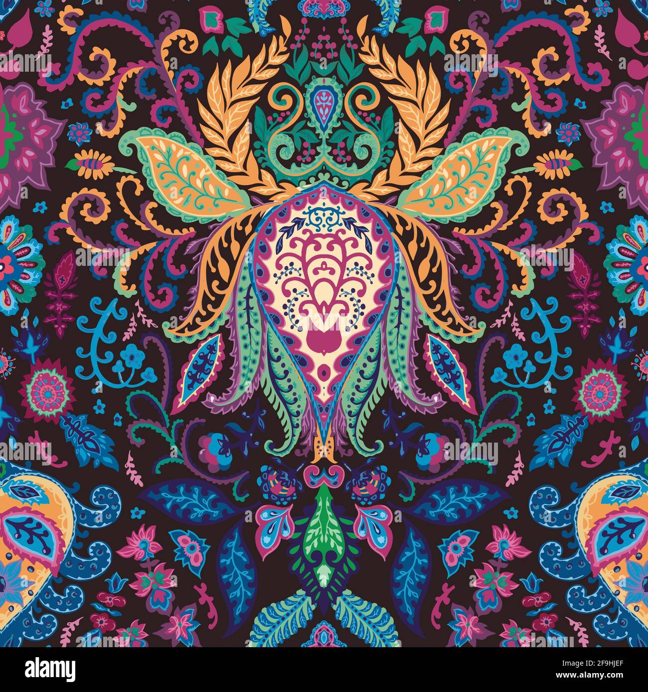 Abstract flower lotus with psychedelic design Stock Vector Image & Art ...