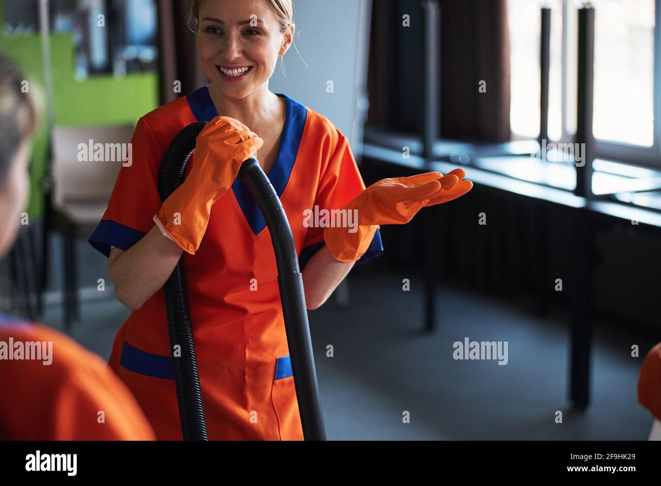 Lady janitor hi-res stock photography and images - Alamy