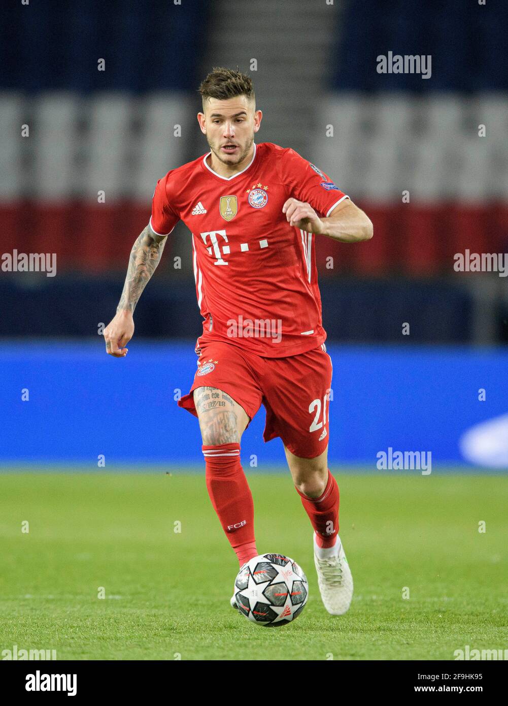 Lucas HERNANDEZ (M) action, football Champions League, quarter-final ...