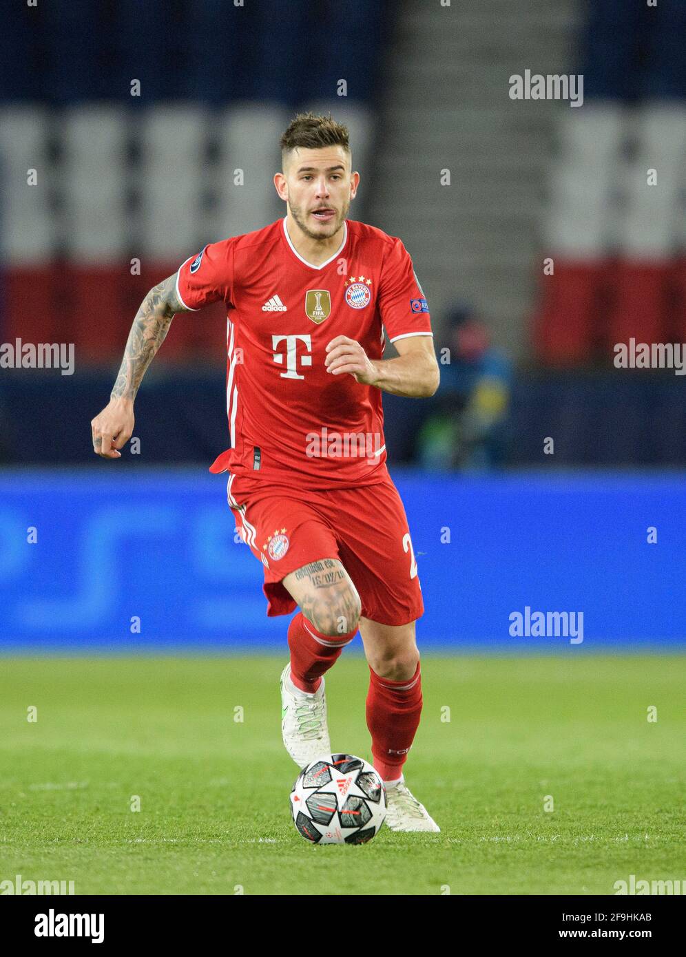 Lucas HERNANDEZ (M) action, football Champions League, quarter-final ...