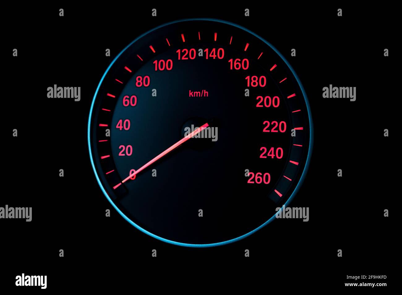 Close up shot of a tachometer in a car. Car dashboard. Dashboard ...