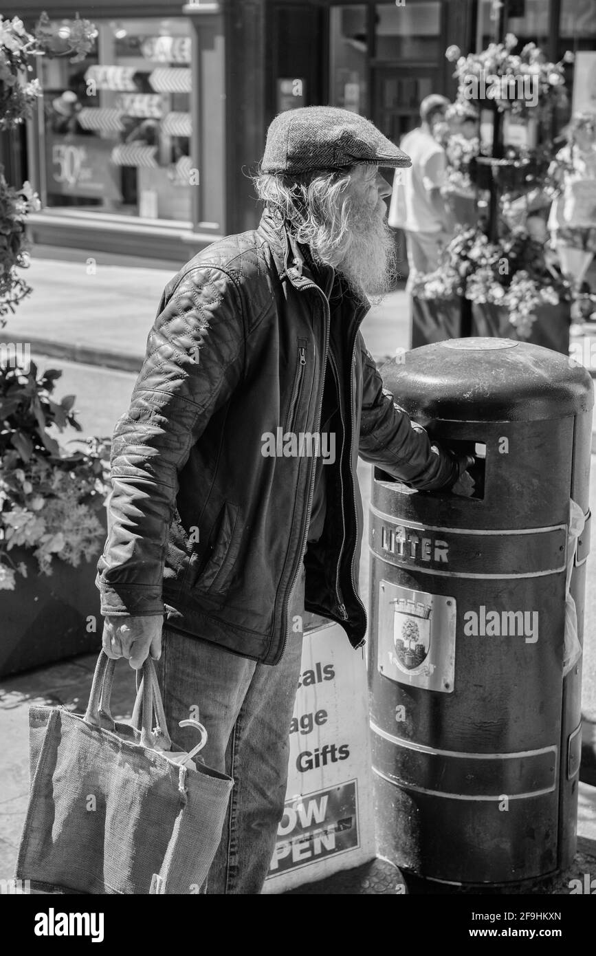 Street life of every day People around Town carrying out normal lives ...