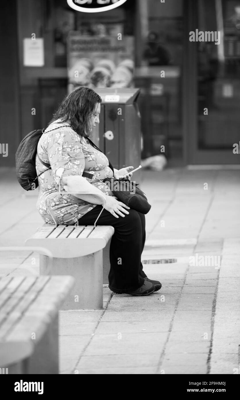 Street life of every day People around Town carrying out normal lives ...