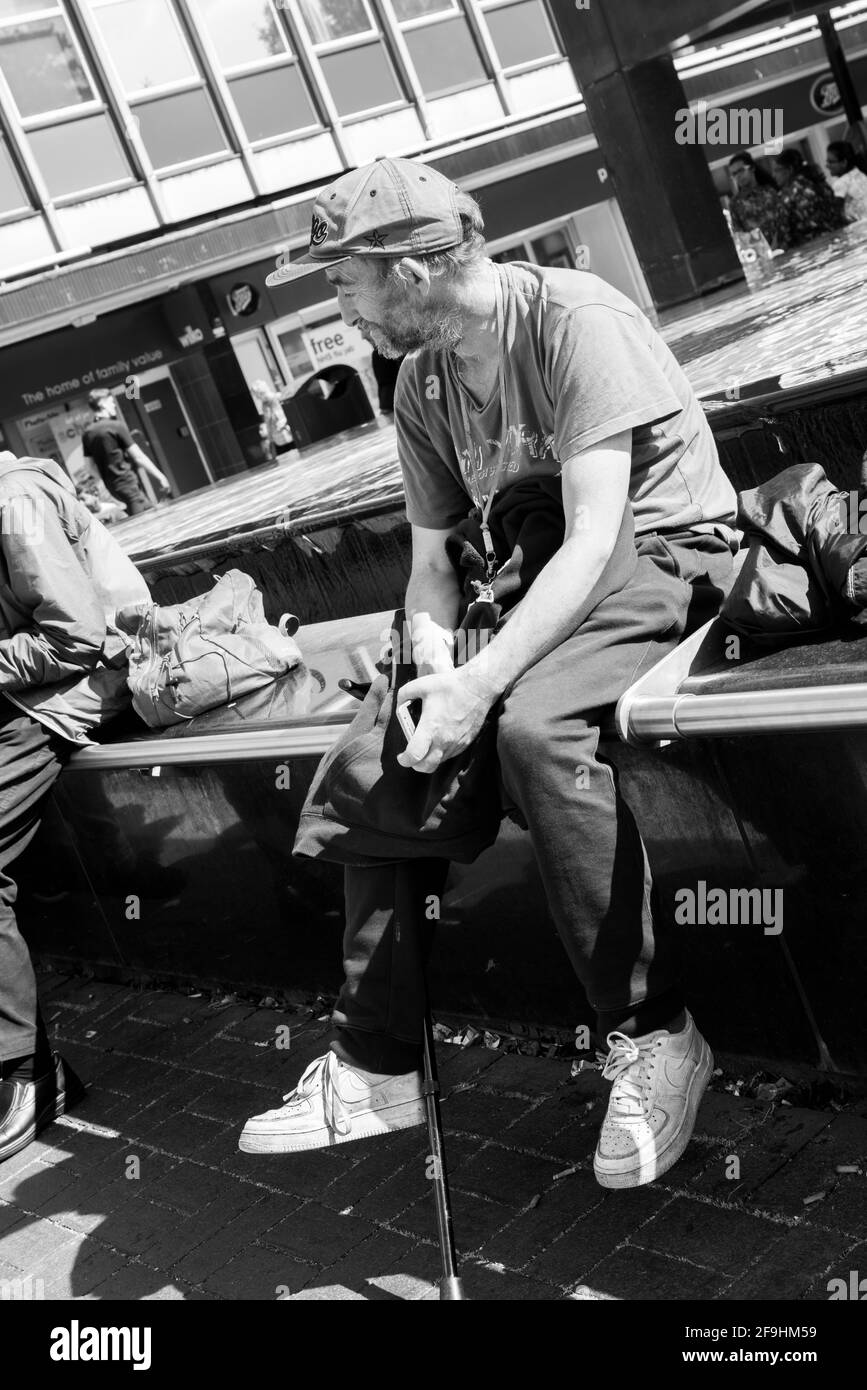 Street life of every day People around Town carrying out normal lives ...