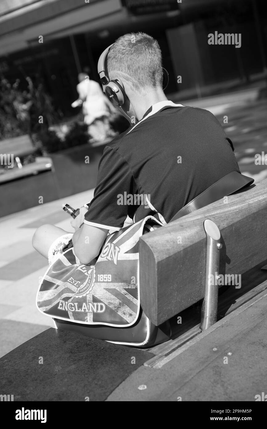 Street life of every day People around Town carrying out normal lives ...