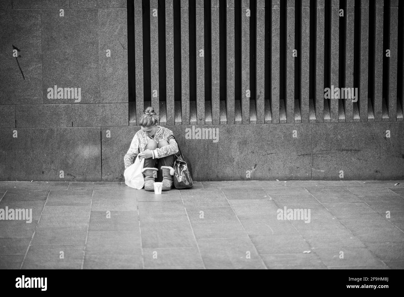 Street life of every day People around Town carrying out normal lives ...