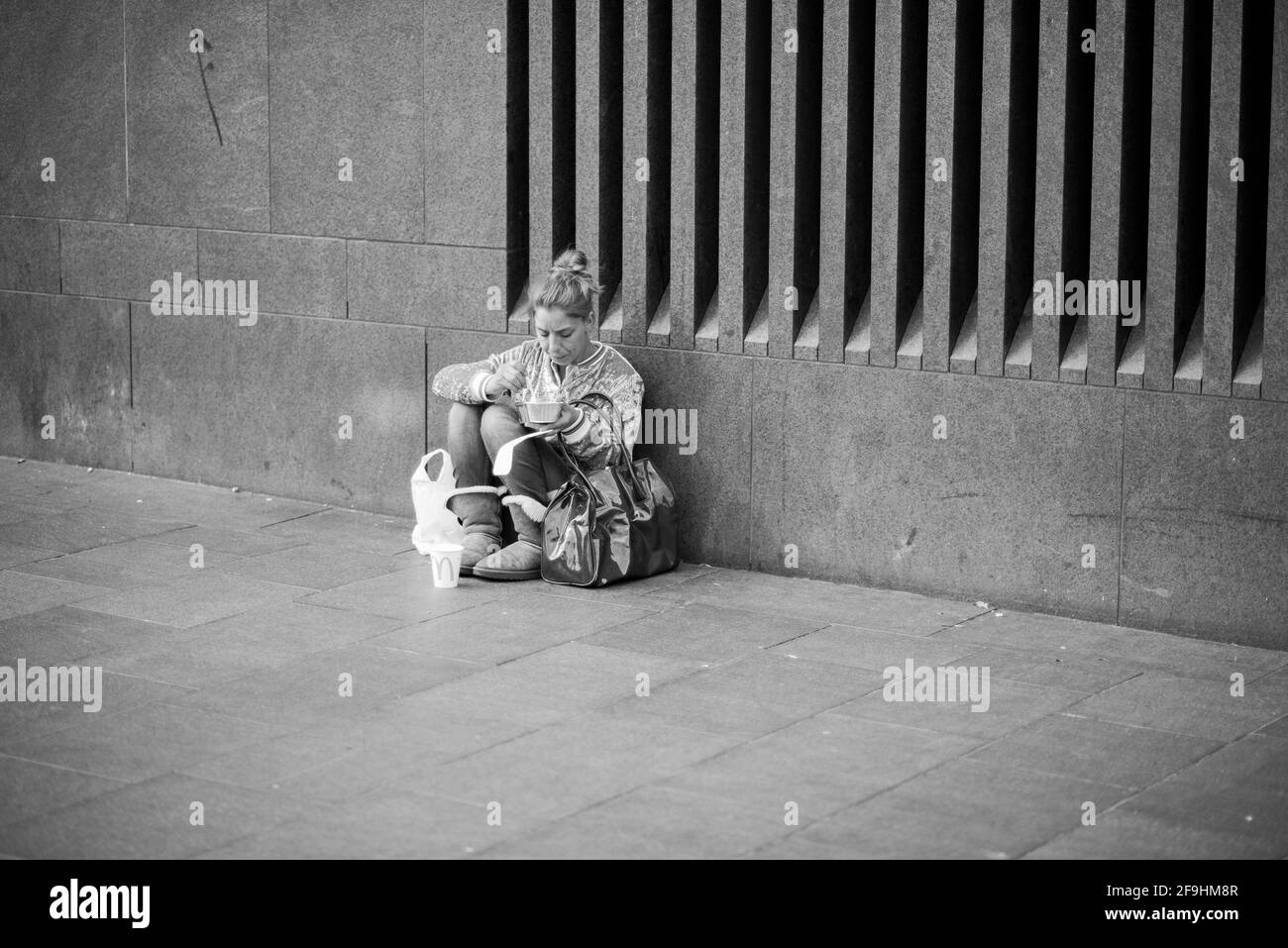 Street life of every day People around Town carrying out normal lives ...