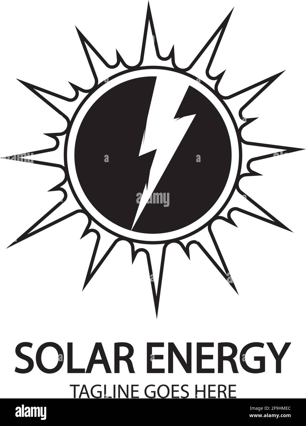 Solar energy panel and sun icon isolated on white background Stock ...