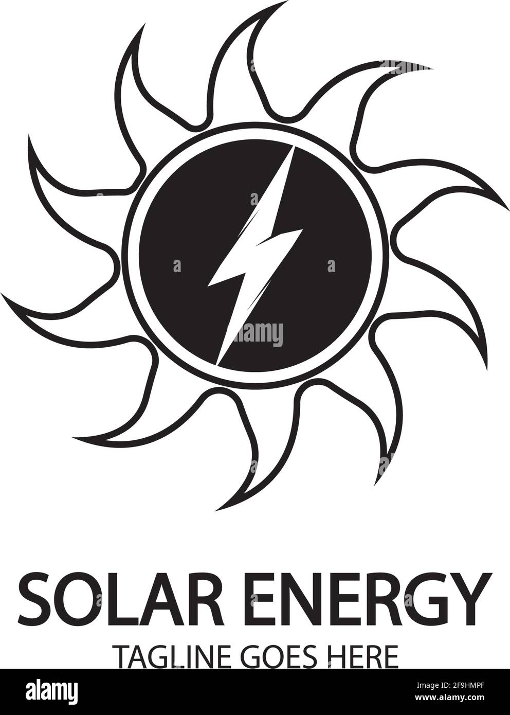 Solar energy panel and sun icon isolated on white background Stock ...