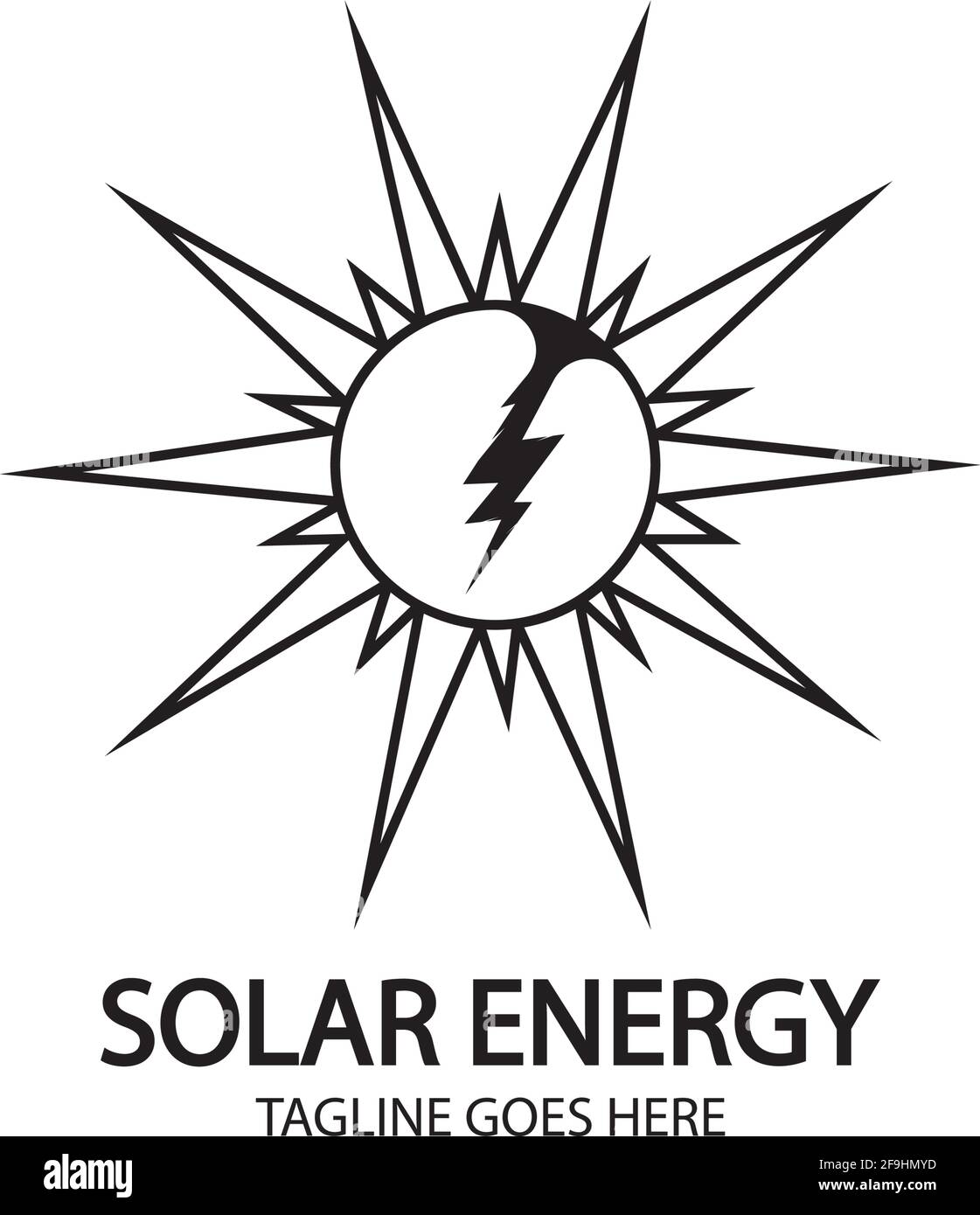 Solar energy panel and sun icon isolated on white background Stock ...