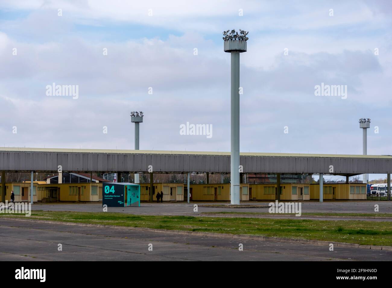 Germany, Saxony-Anhalt, Marienborn, former border control post ...