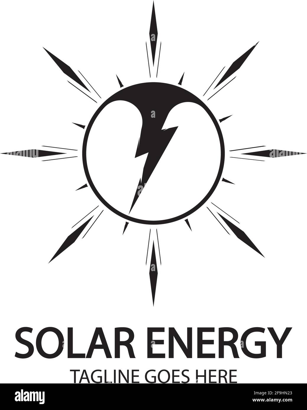 Solar energy panel and sun icon isolated on white background Stock ...