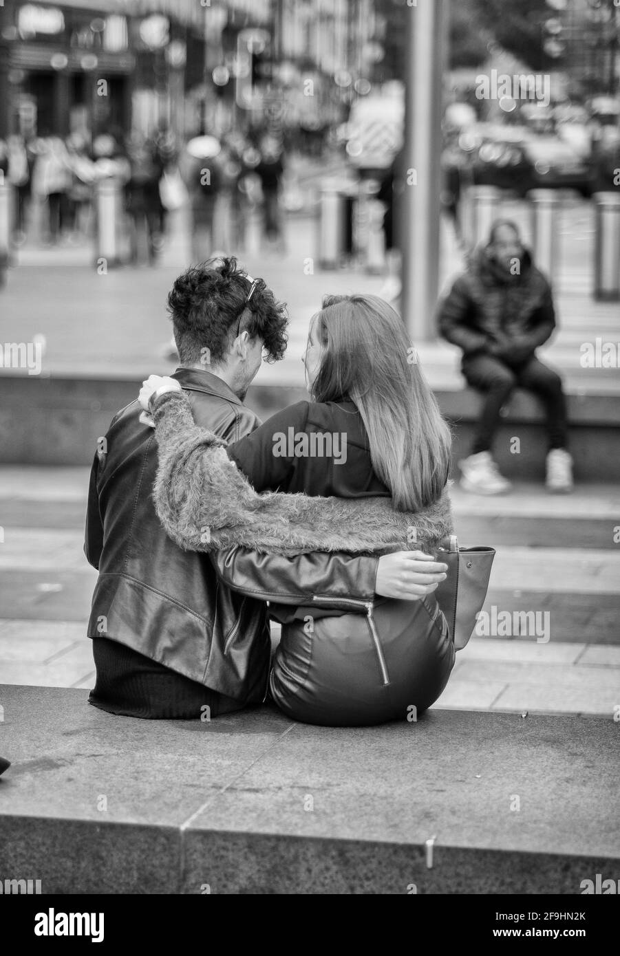 Street life of every day People around Town carrying out normal lives ...