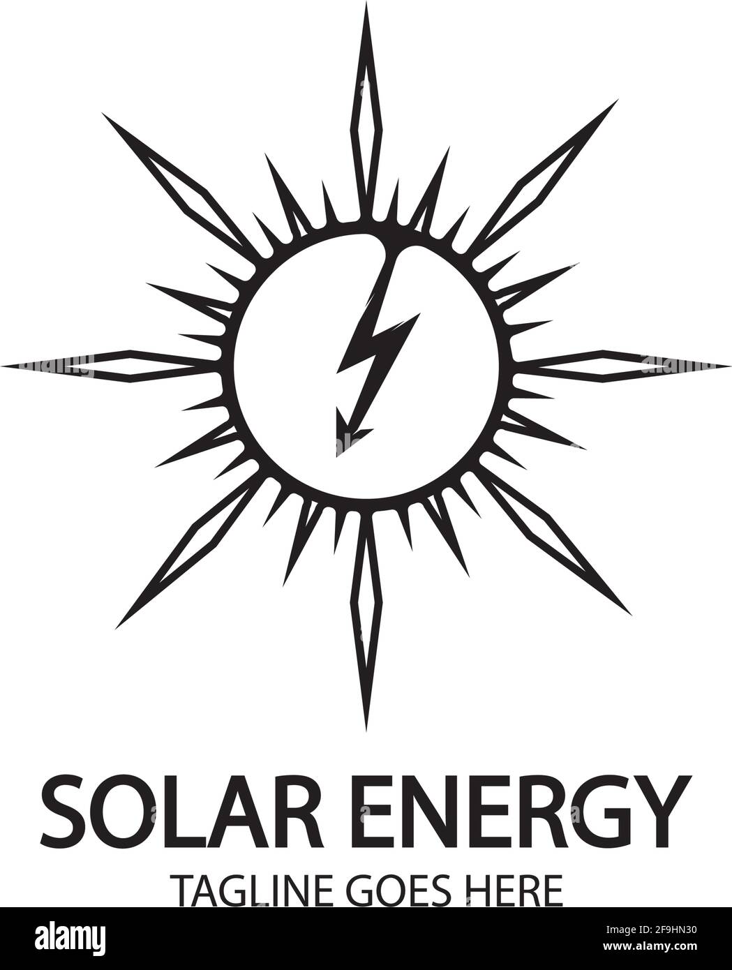 Solar energy panel and sun icon isolated on white background Stock ...