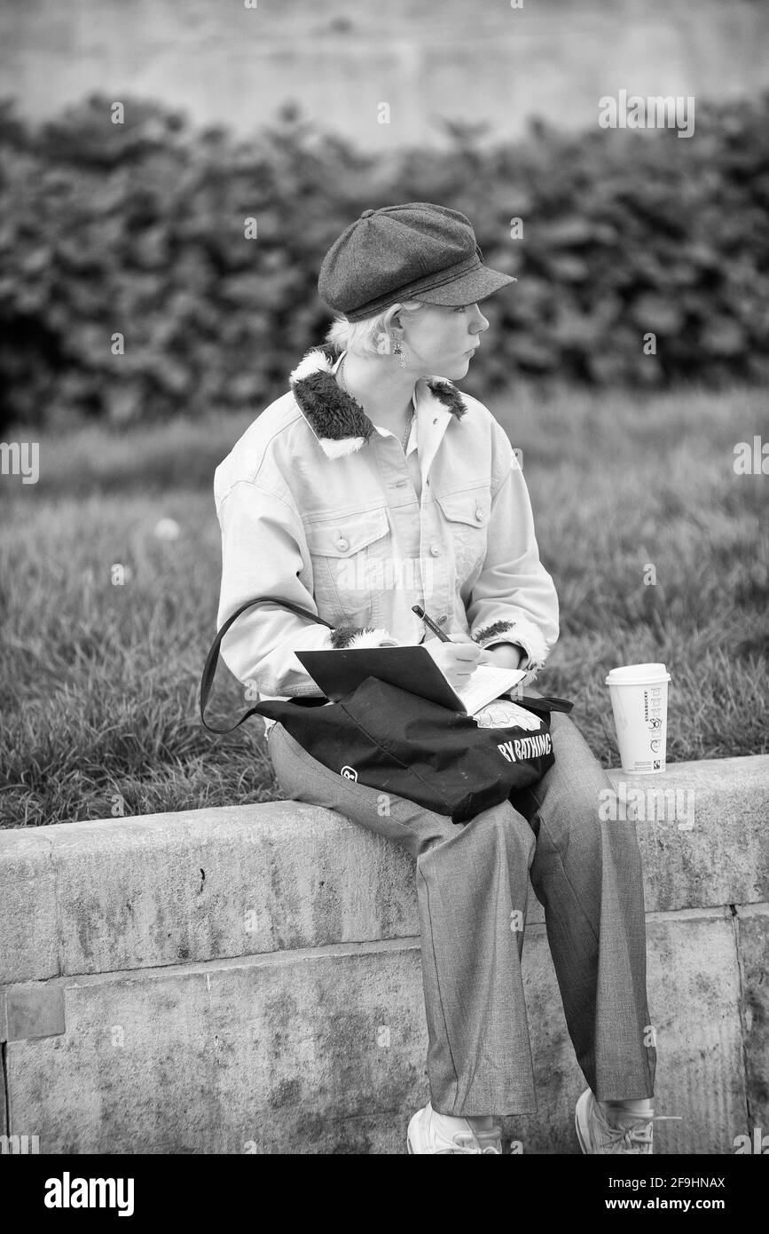 Street life of every day People around Town carrying out normal lives ...