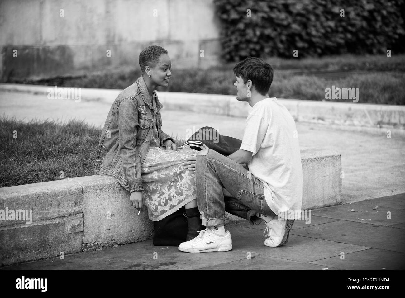 Street life of every day People around Town carrying out normal lives ...