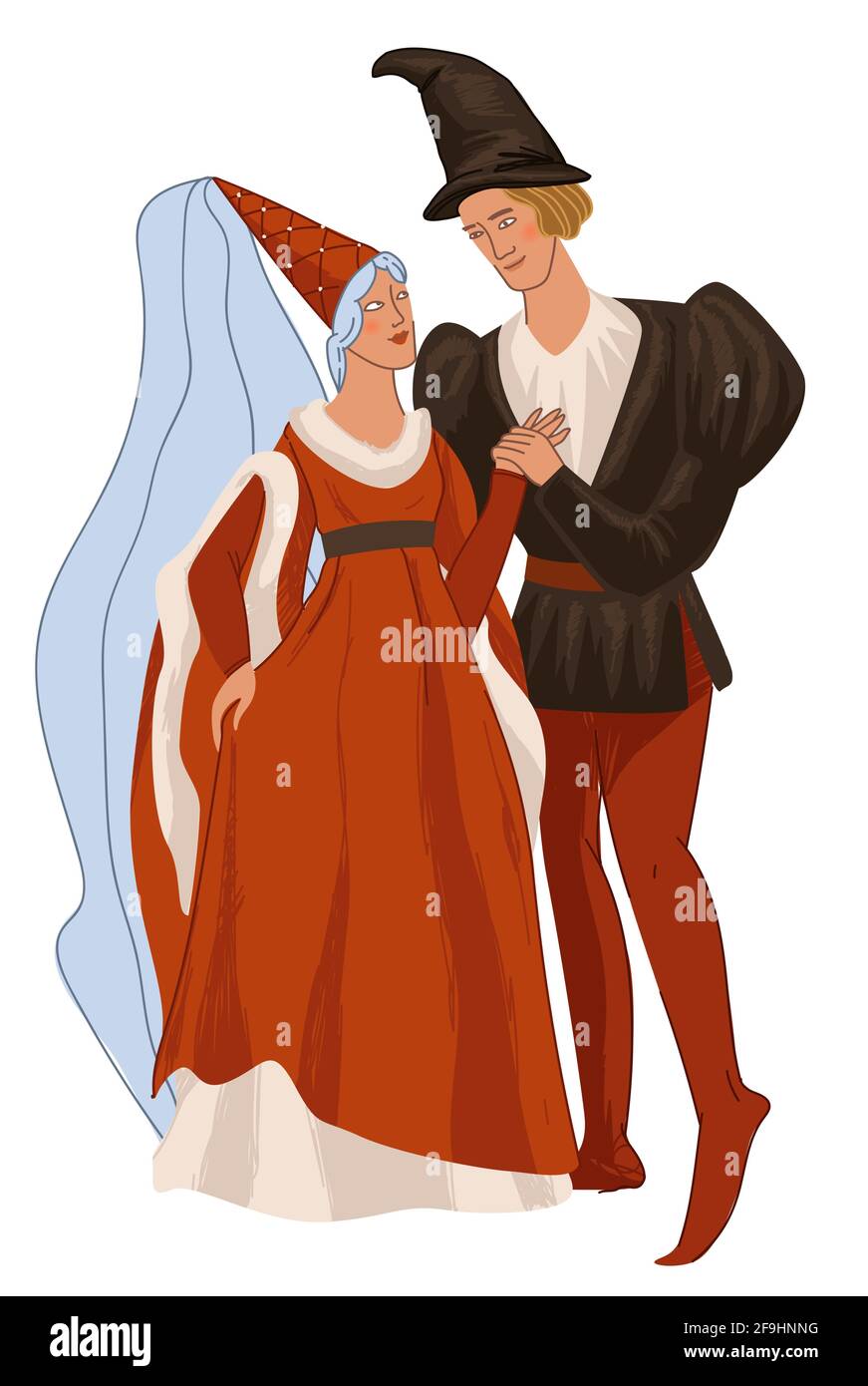 Medieval King And Queen Clipart