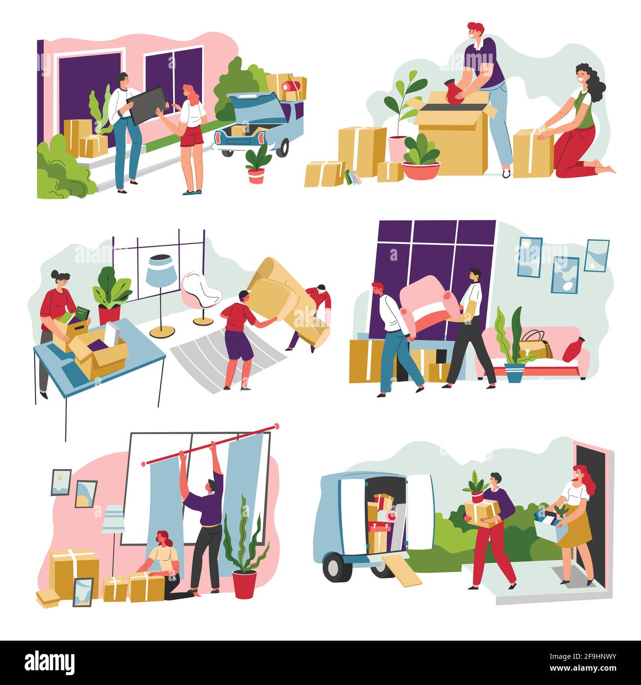 Transporting house Stock Vector Images - Alamy