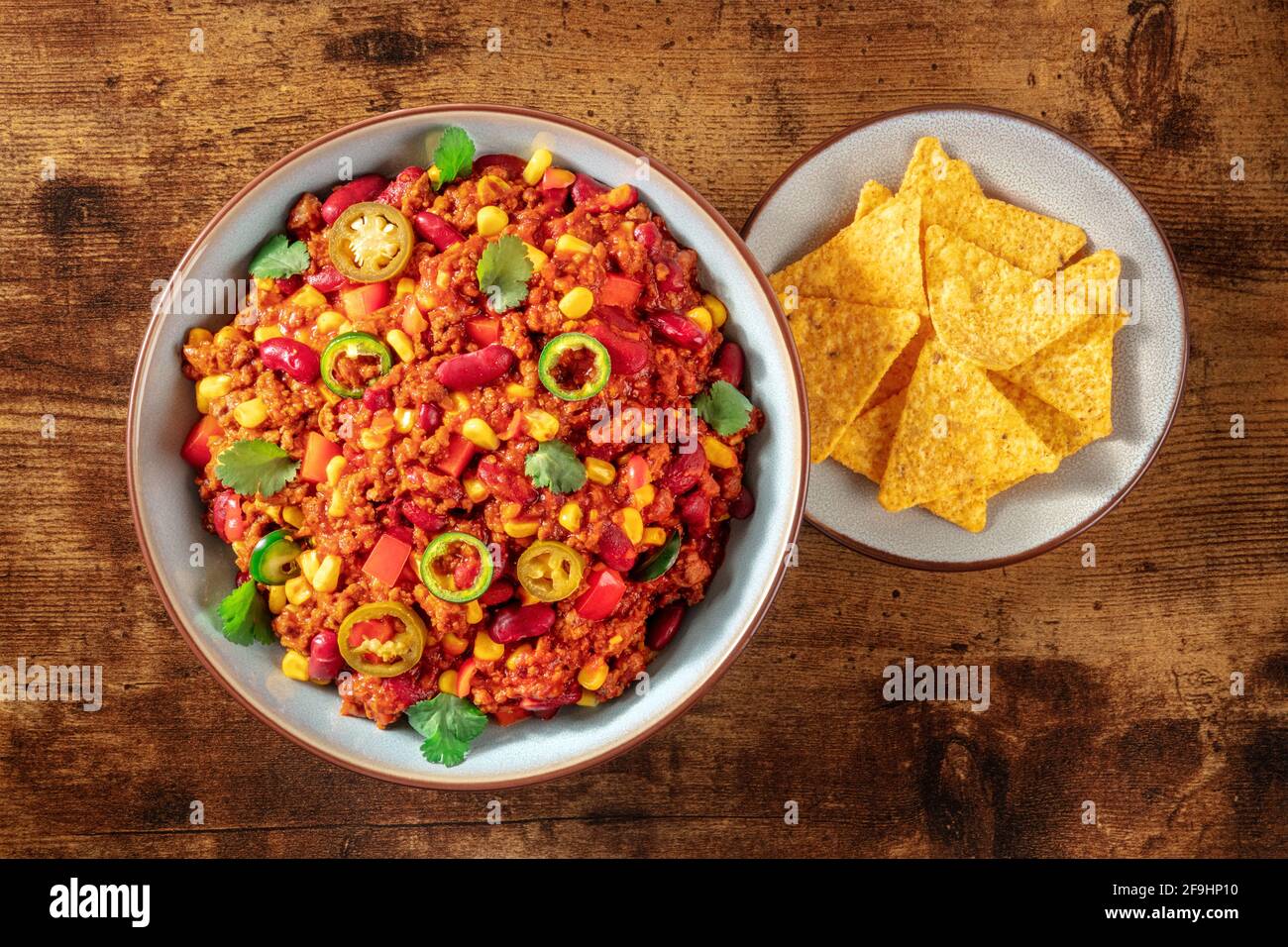 Chili con carne, Mexican stew with beef and vegetables Stock Photo - Alamy