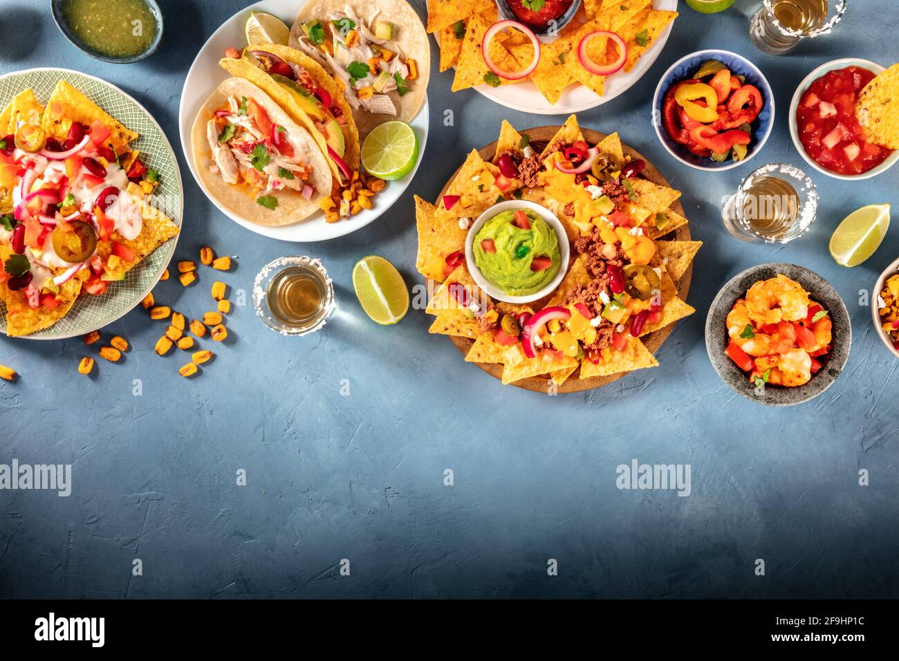 Taco top view hi-res stock photography and images - Alamy