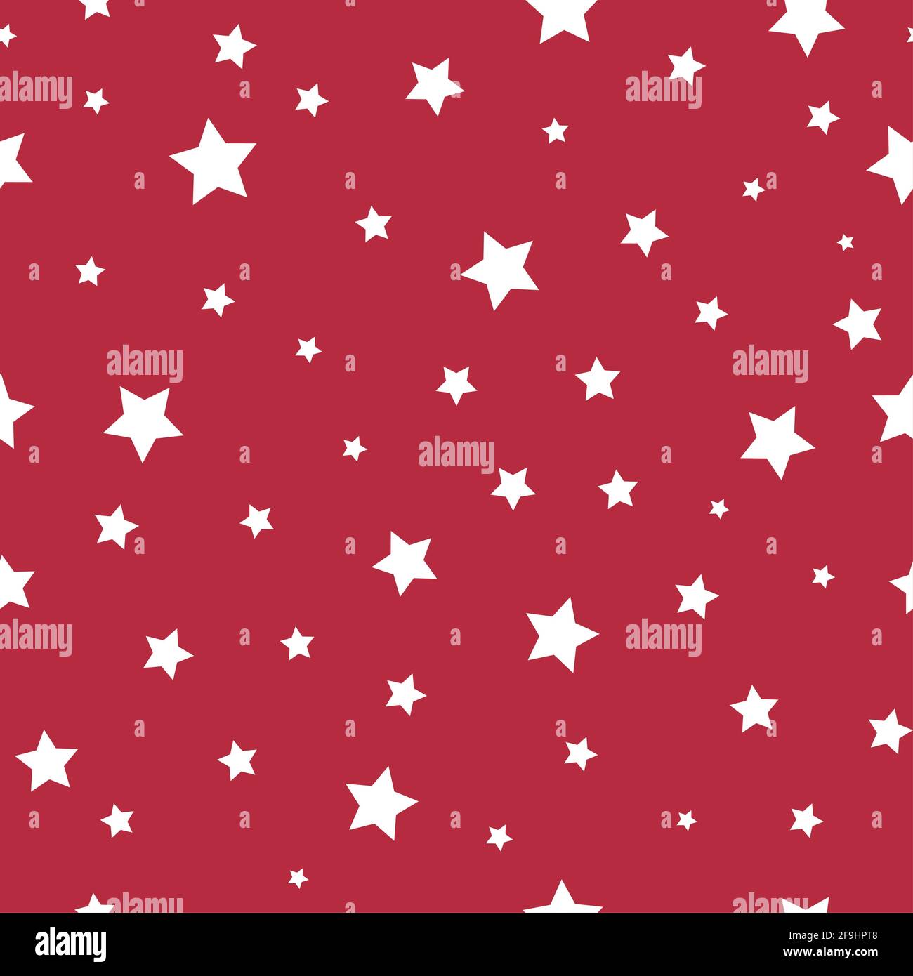 Seamless fairytale pattern with white little stars on red background ...