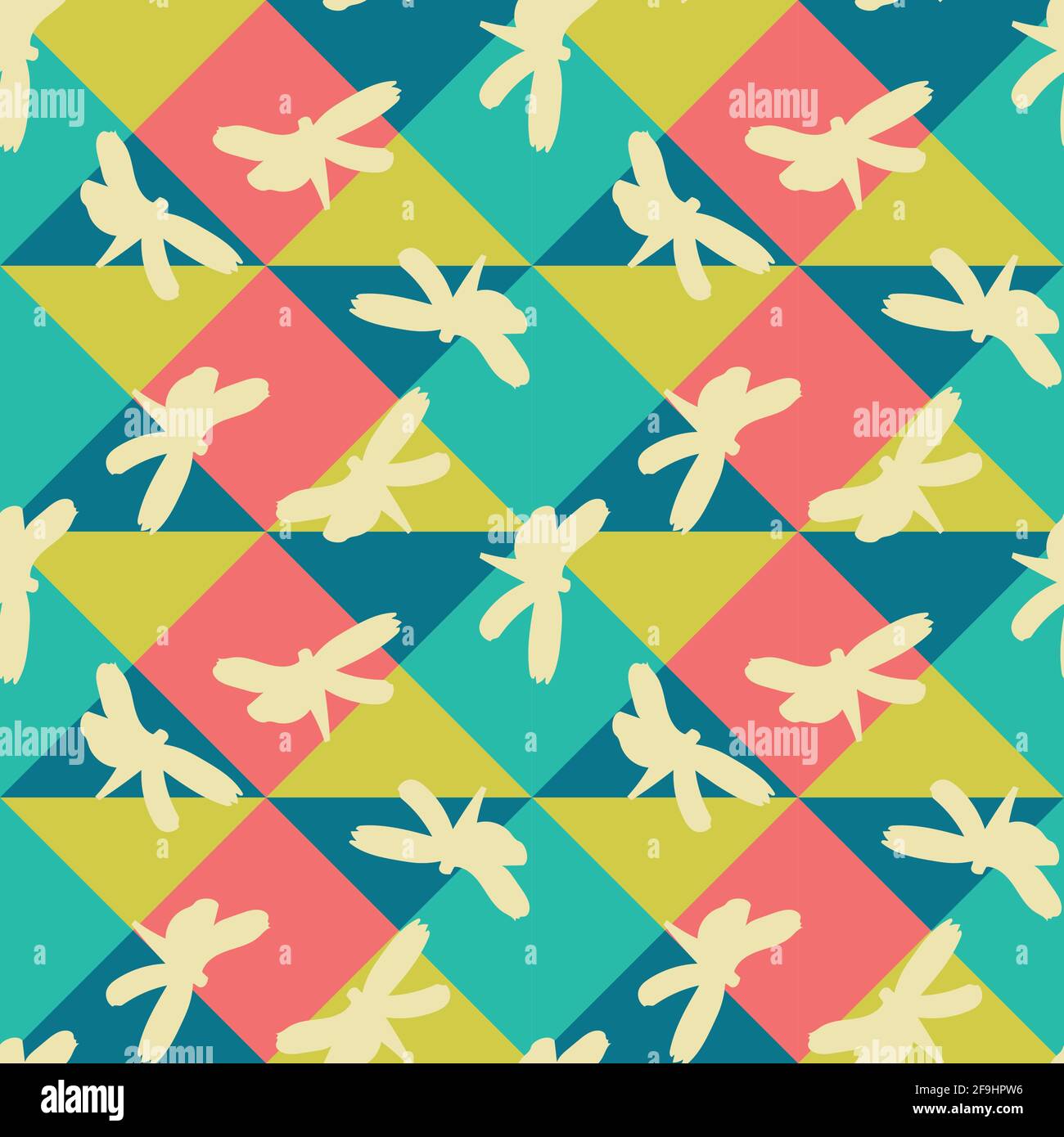 Dragonflies pattern hi-res stock photography and images - Alamy