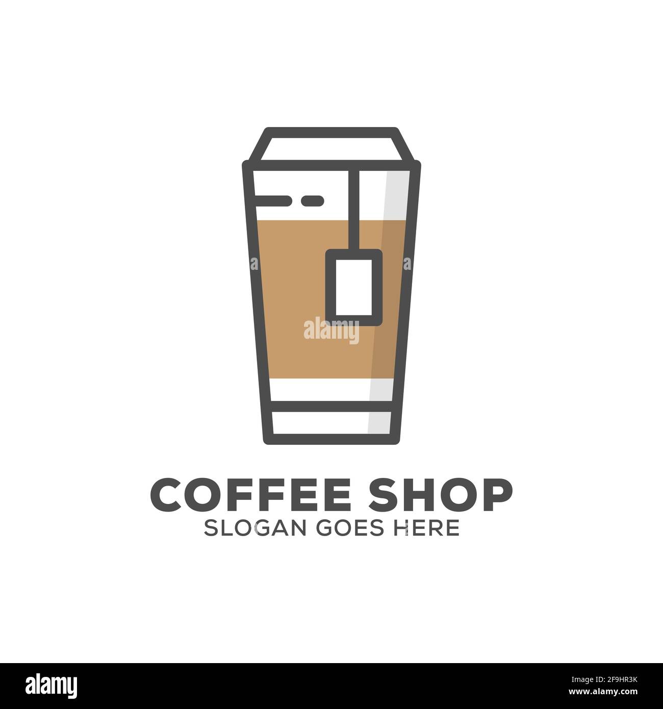 Paper cup coffee and tea logo inspiration, can used Coffee shop or cafe ...