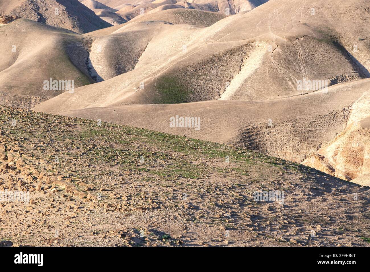 Sandy rocky mountains of the Judean Desert. Israel Stock Photo - Alamy