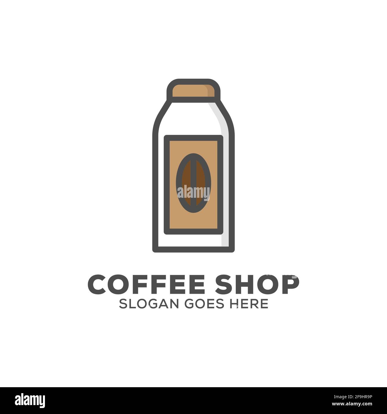 cold brew Coffee bottle flat design logo inspiration, can used Coffee ...